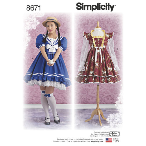Simplicity 8671SIM – SewingPatterns.com