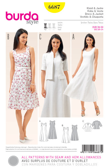 Burda 6687bur – SewingPatterns.com