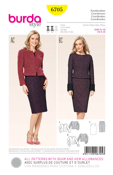 Burda 6705BUR – SewingPatterns.com