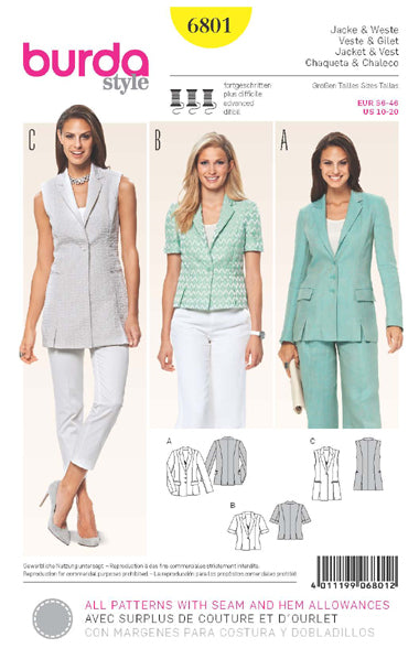 Burda 6801bur – SewingPatterns.com