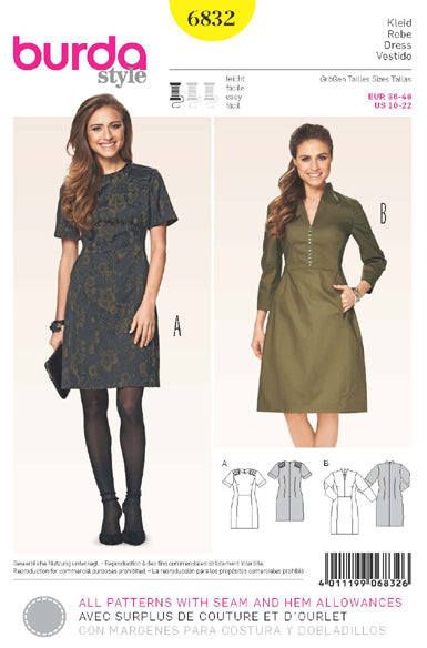 Burda 6832bur – SewingPatterns.com