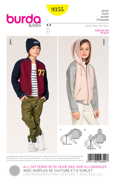Burda 9355BUR – SewingPatterns.com